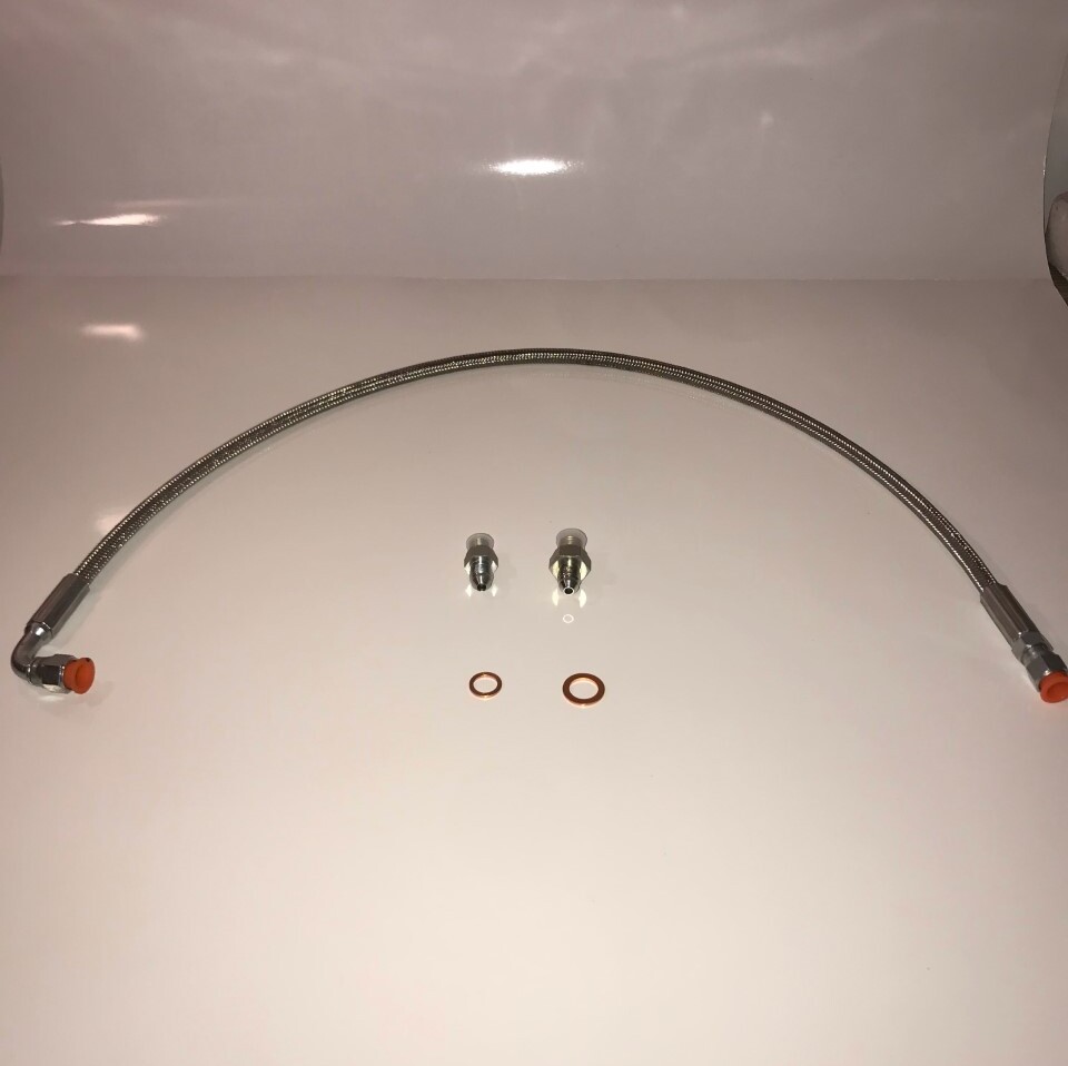 Braided Steel Oil Feed Line for 1.9 2.0 TDI - PerformanceTDI